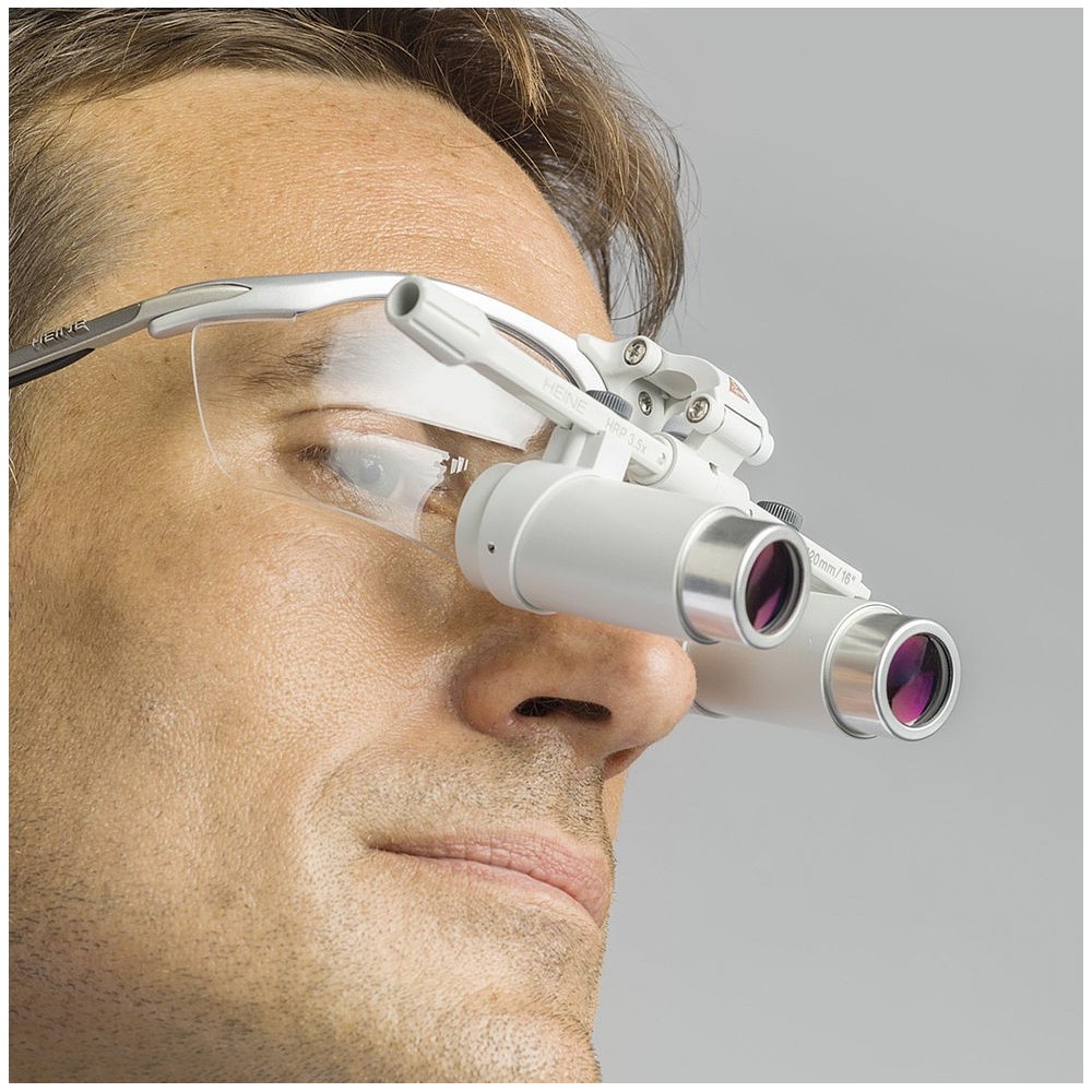 HEINE HRP 3.5x Binocular Loupes on S-FRAME with S-GUARD